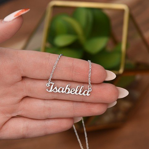 Custom Name Necklace for your Daughter Birthday Christmas Holiday Proud of You Gift. Just Jaynes
