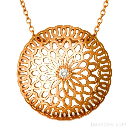 Gold mandala necklace store
