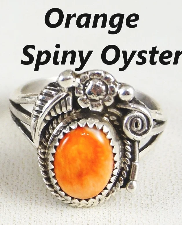 Women's Spiny Oyster and Lapis Rings —Women's Native Women's Spiny Oyster and Lapis Rings —Women's Native