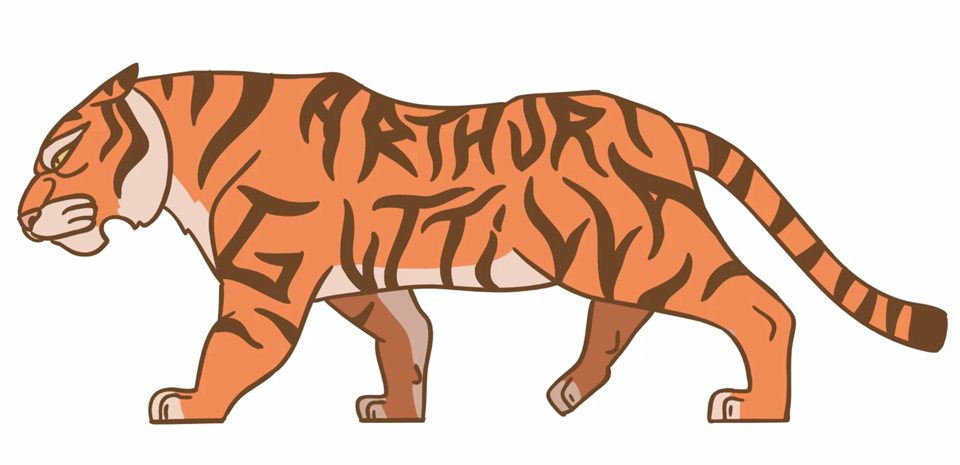 Tiger Walking Animated