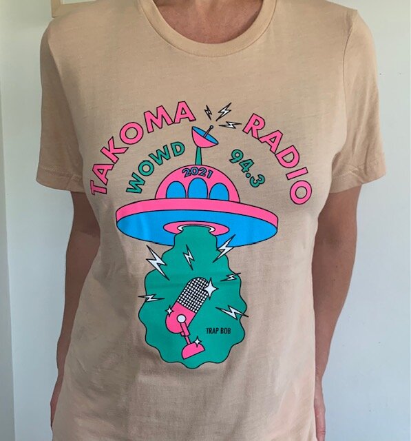 TRAP BOB for WOWD T-SHIRTS — Takoma Radio WOWD-LP FM TRAP BOB for WOWD T-SHIRTS — Takoma Radio WOWD-LP FM