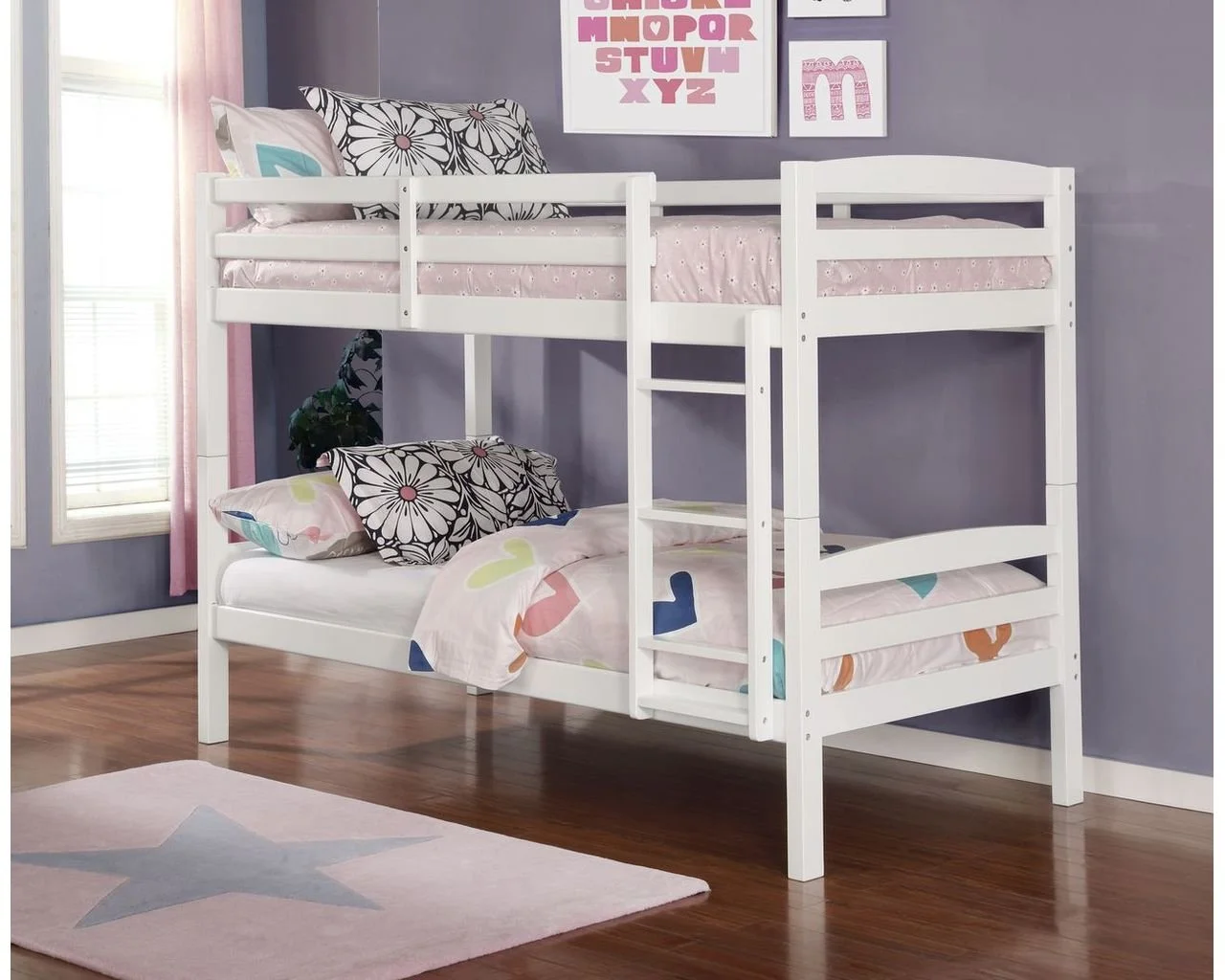 Twin Twin Bunk Bed White Factory Direct Furniture Store America The Beautiful Dreamer