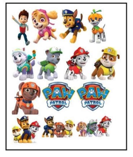 Paw Patrol Characters Centerpieces With Stand Cake Topper 44 Off