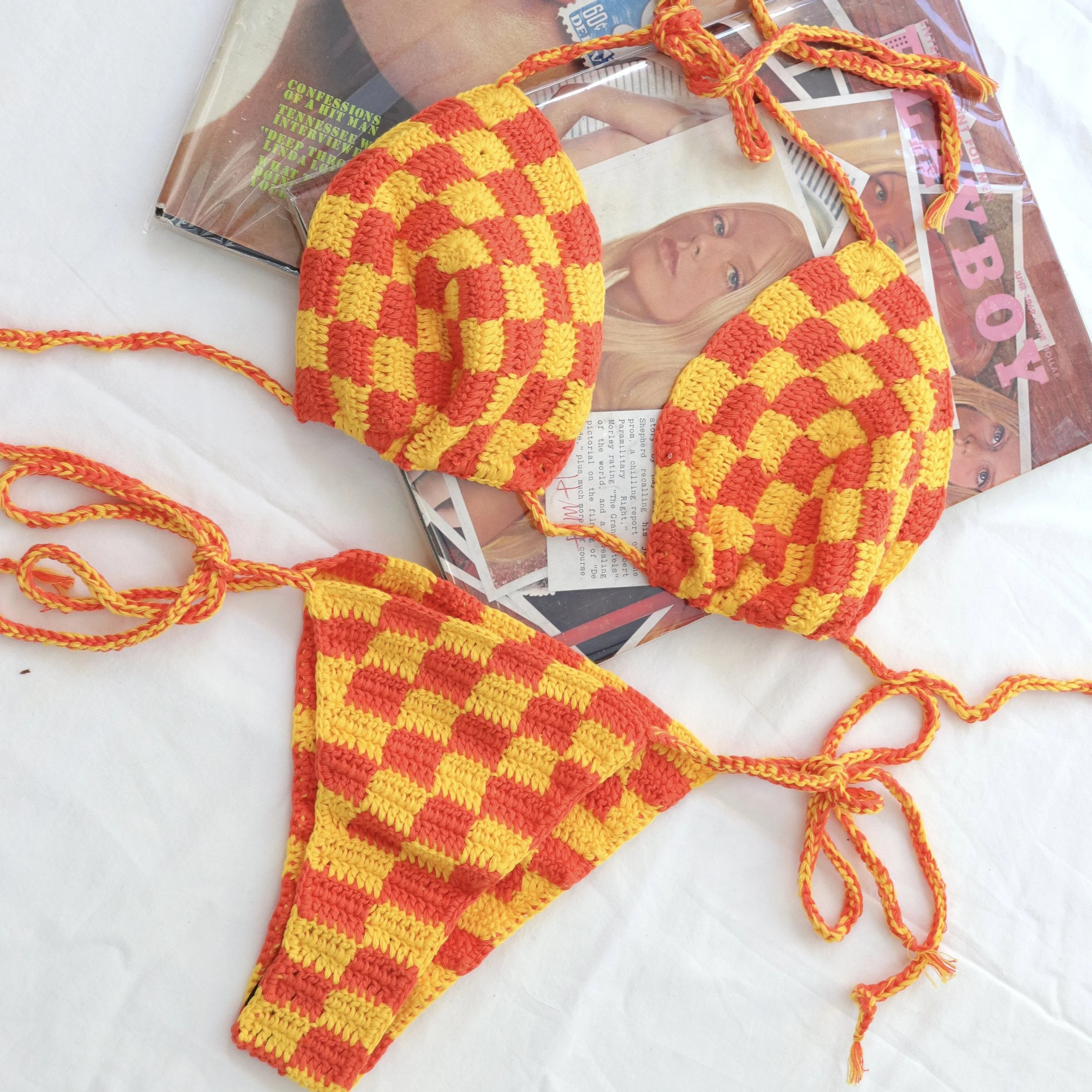 Crochet Pineapple Bra