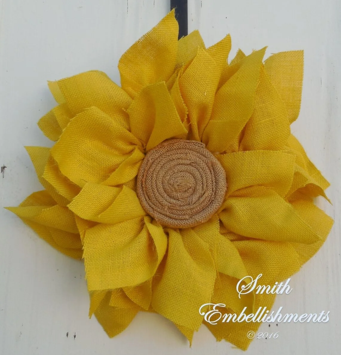 Burlap Sunflower Tutorial