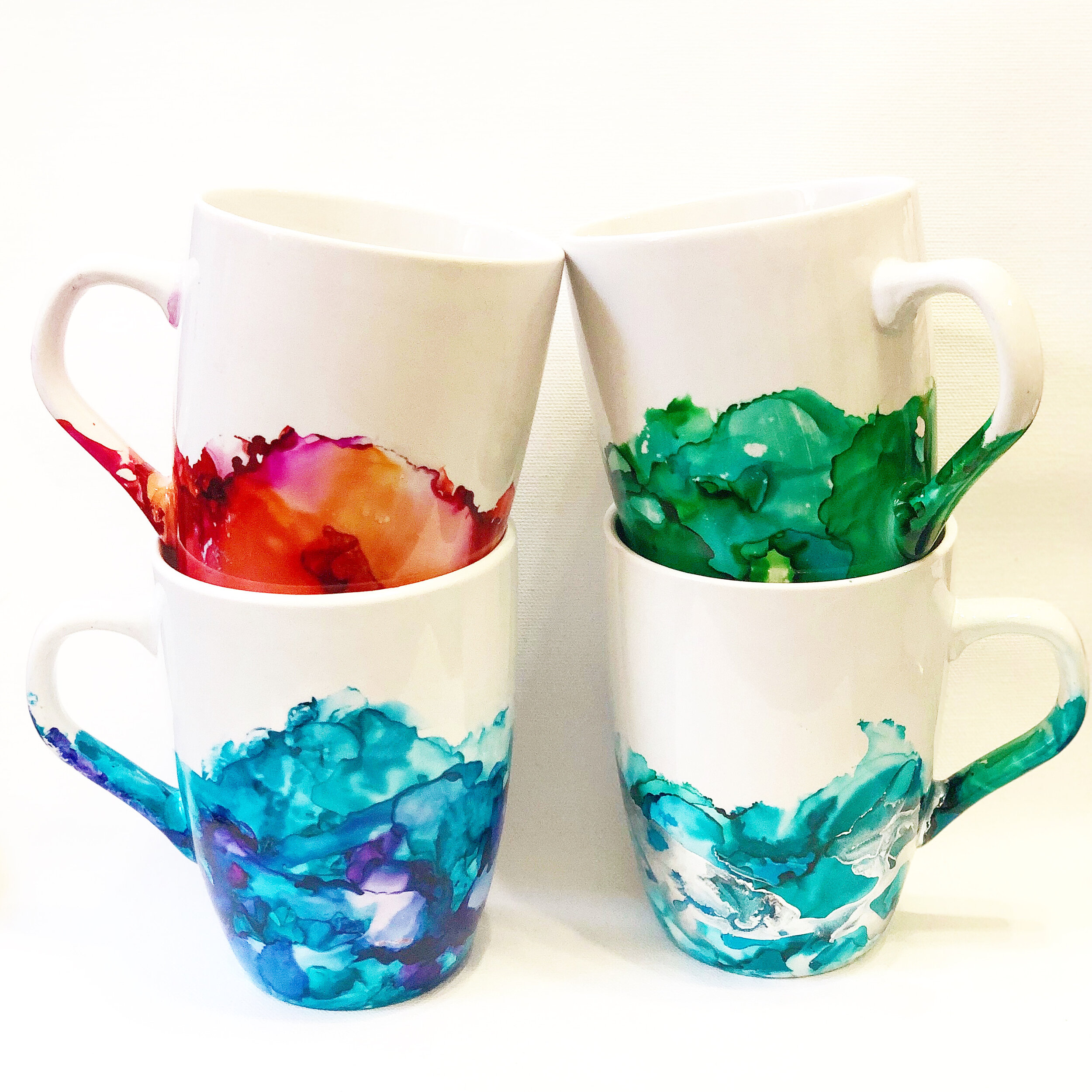 Hand Painted Mug Customized Saltwater Scripts