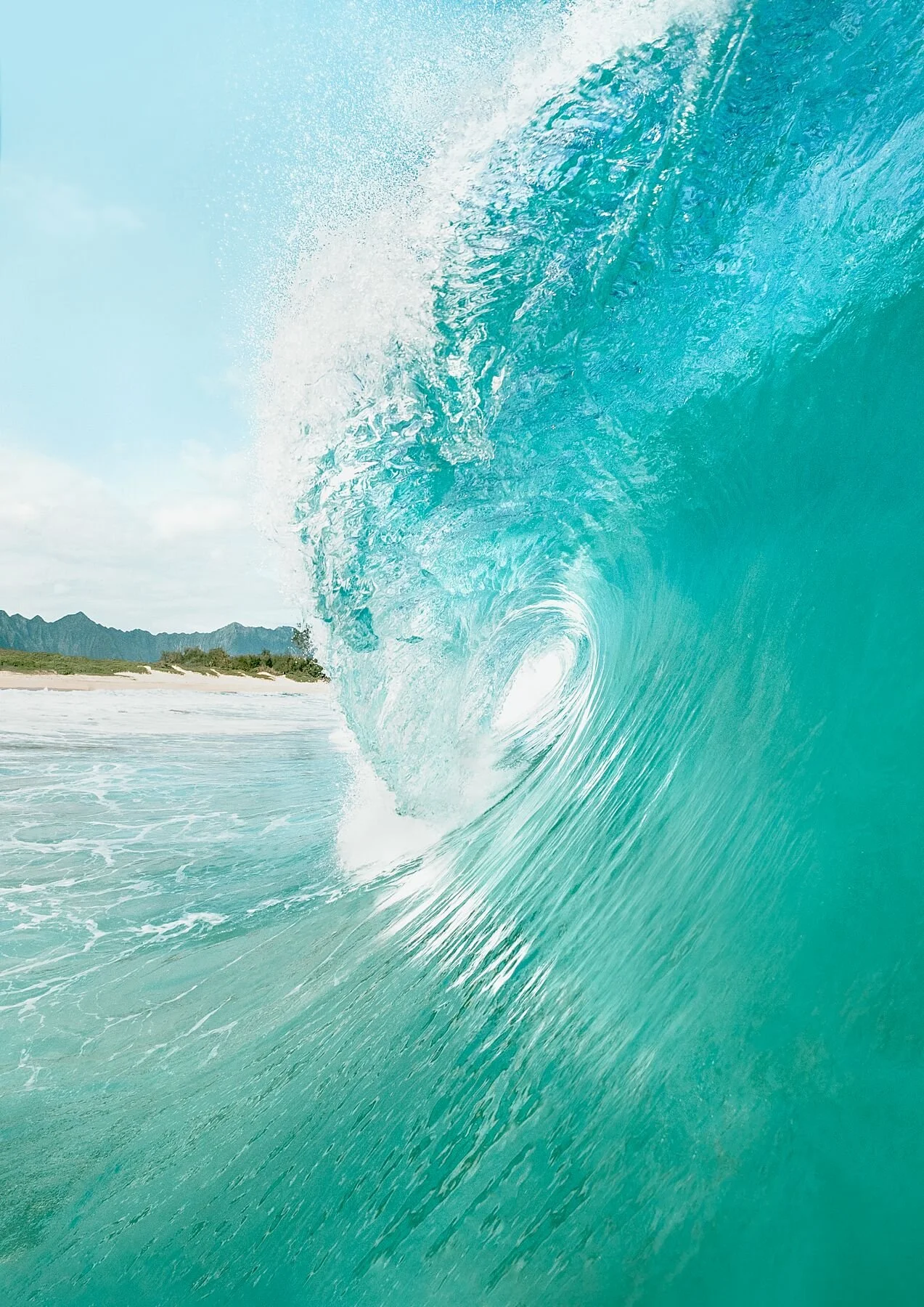 Hawaii Beach Waves Wallpaper