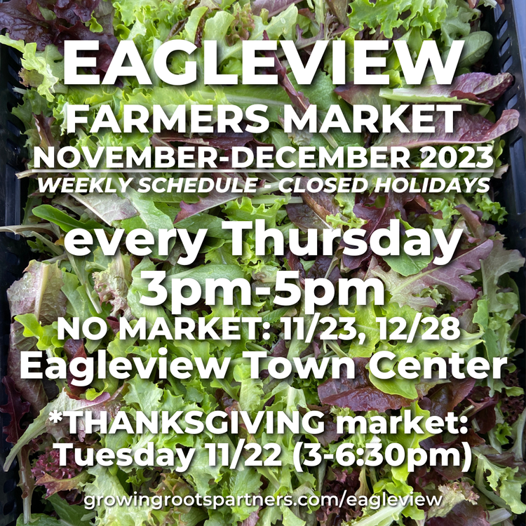 Here’s the Dish: Eagleview farmers market, Thursday 11/30