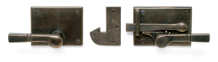 CS-GL100 Gate Latch Passage Set | Sun Valley Bronze Hardware