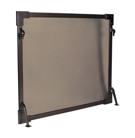 FS-100 Freestanding Fire Screen | Sun Valley Bronze Hardware