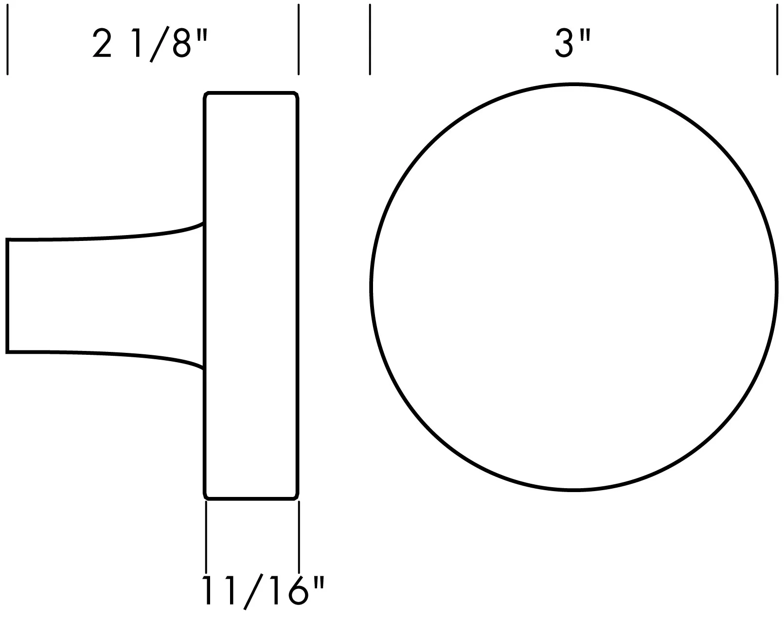 K-237 Large Flat Door Knob | Sun Valley Bronze Hardware