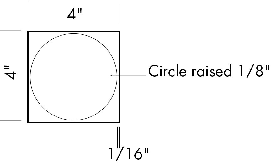 BT-4CIR Circle Tile | Sun Valley Bronze Hardware