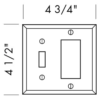 EC-500 Combination Plate | Sun Valley Bronze Hardware