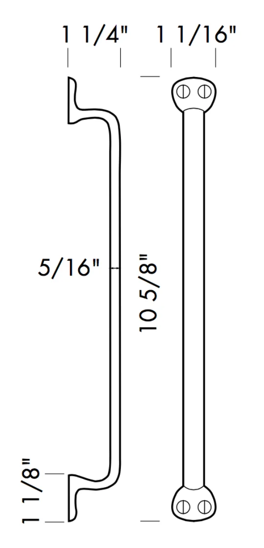 SP-10 Surface Mount Sash Pull | Sun Valley Bronze Hardware