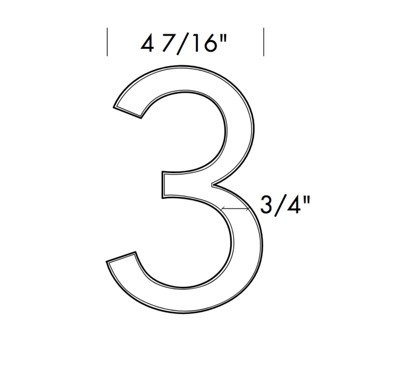 HNG-3 House Number | Sun Valley Bronze Hardware