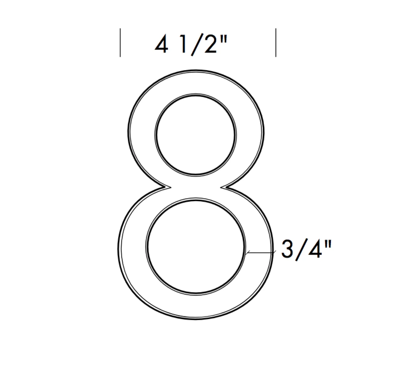 HNG-8 House Number | Sun Valley Bronze Hardware