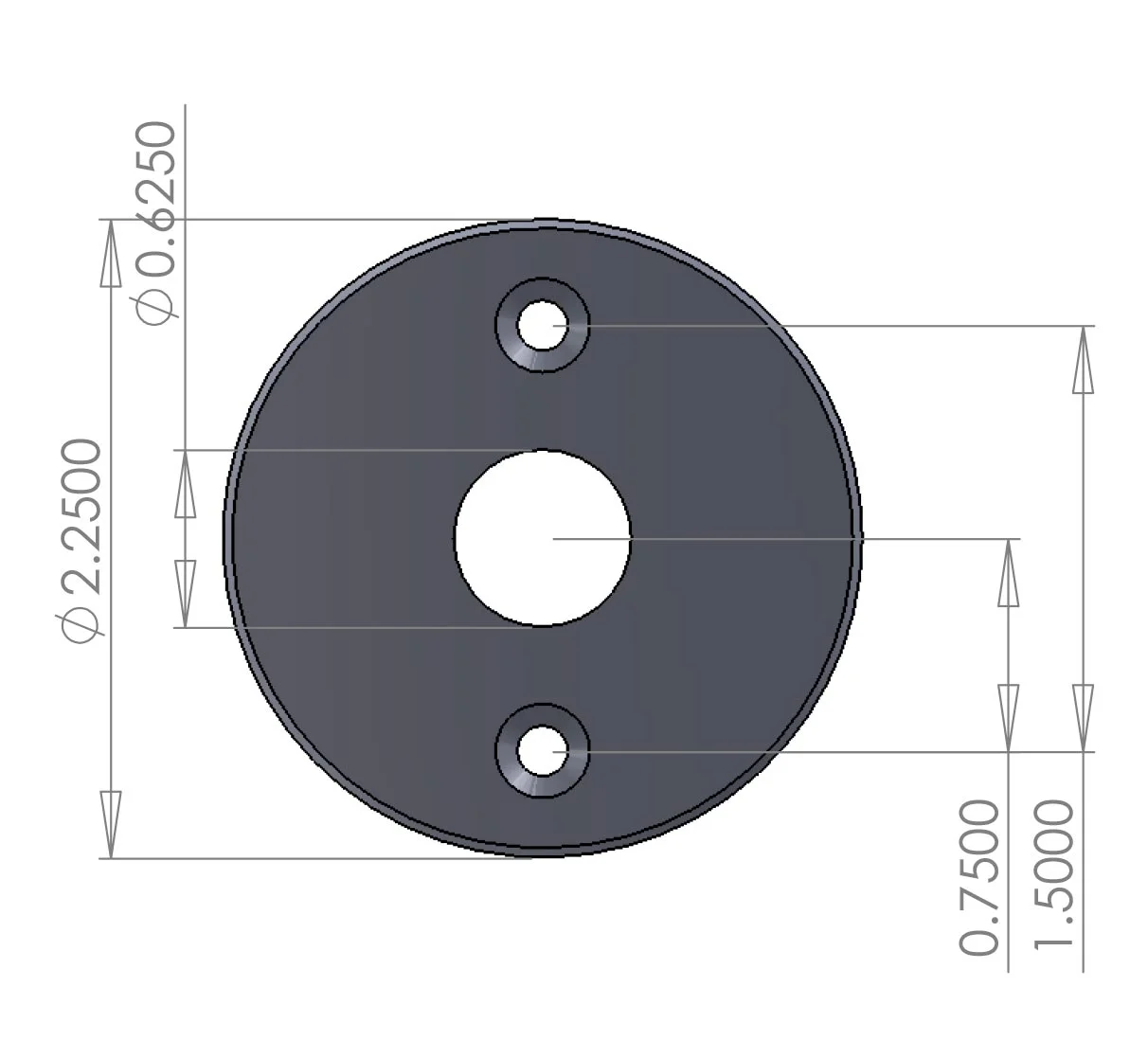 RP-N925 Novus Round Passage Plate | Sun Valley Bronze Hardware