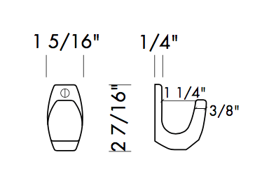 CH-K1 Kyoto Robe Hook | Sun Valley Bronze Hardware
