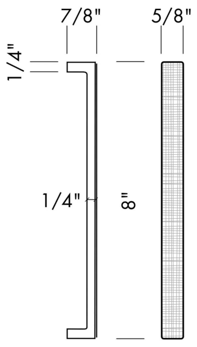 CK-2250-8 Burlap Cabinet Pull | Sun Valley Bronze Hardware