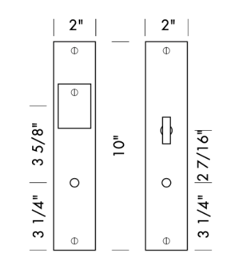 CS-N951ML Mortise Lock Entry Set | Sun Valley Bronze Hardware