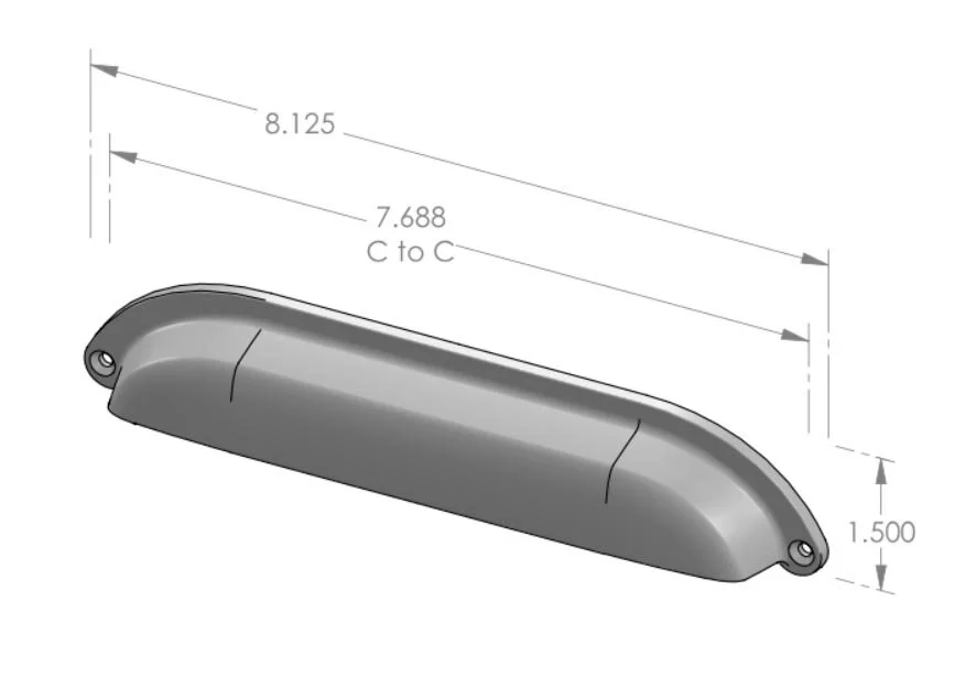 CK-609 Surface Mount Bin Pull | Sun Valley Bronze Hardware