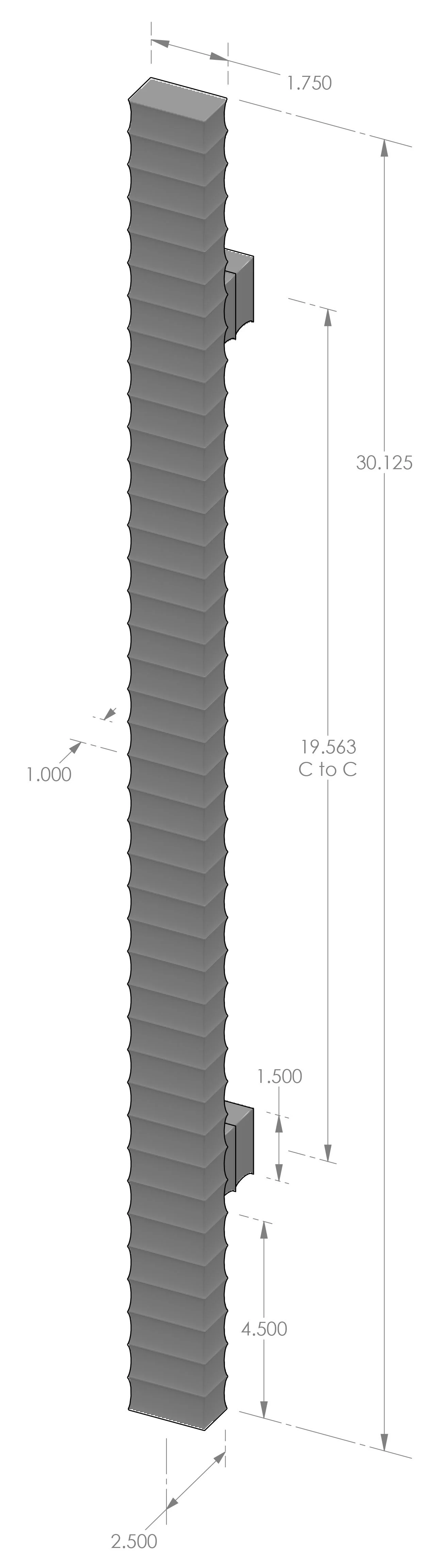 GH-630 Scalloped Grip Handle | Sun Valley Bronze Hardware