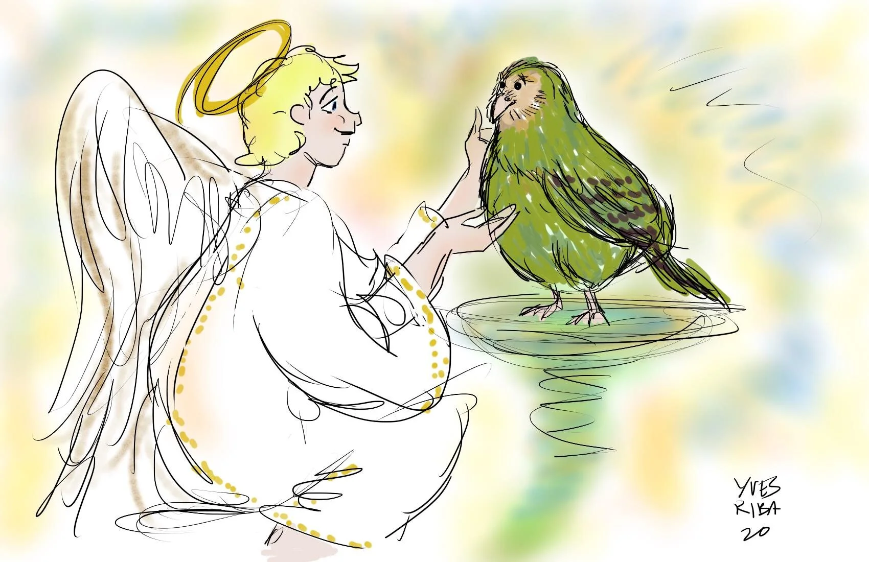 Aziraphale’s Invention: The Kakapo - SnakesandTea, Yvesriba - Good ...