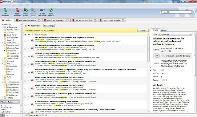 Mendeley desktop