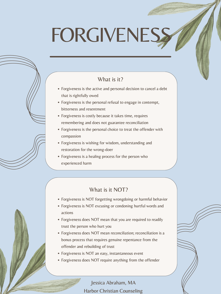 forgiving and trusting