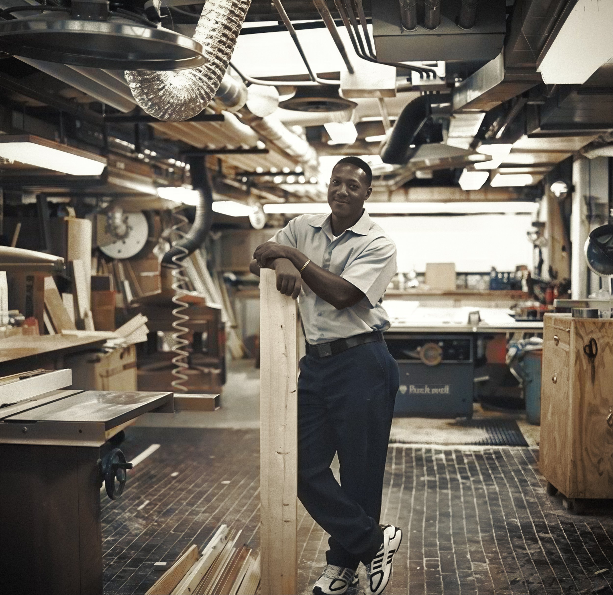 DeWalt in the White House Carpenter's Shop (1947) [woodbutcher 13937.1]