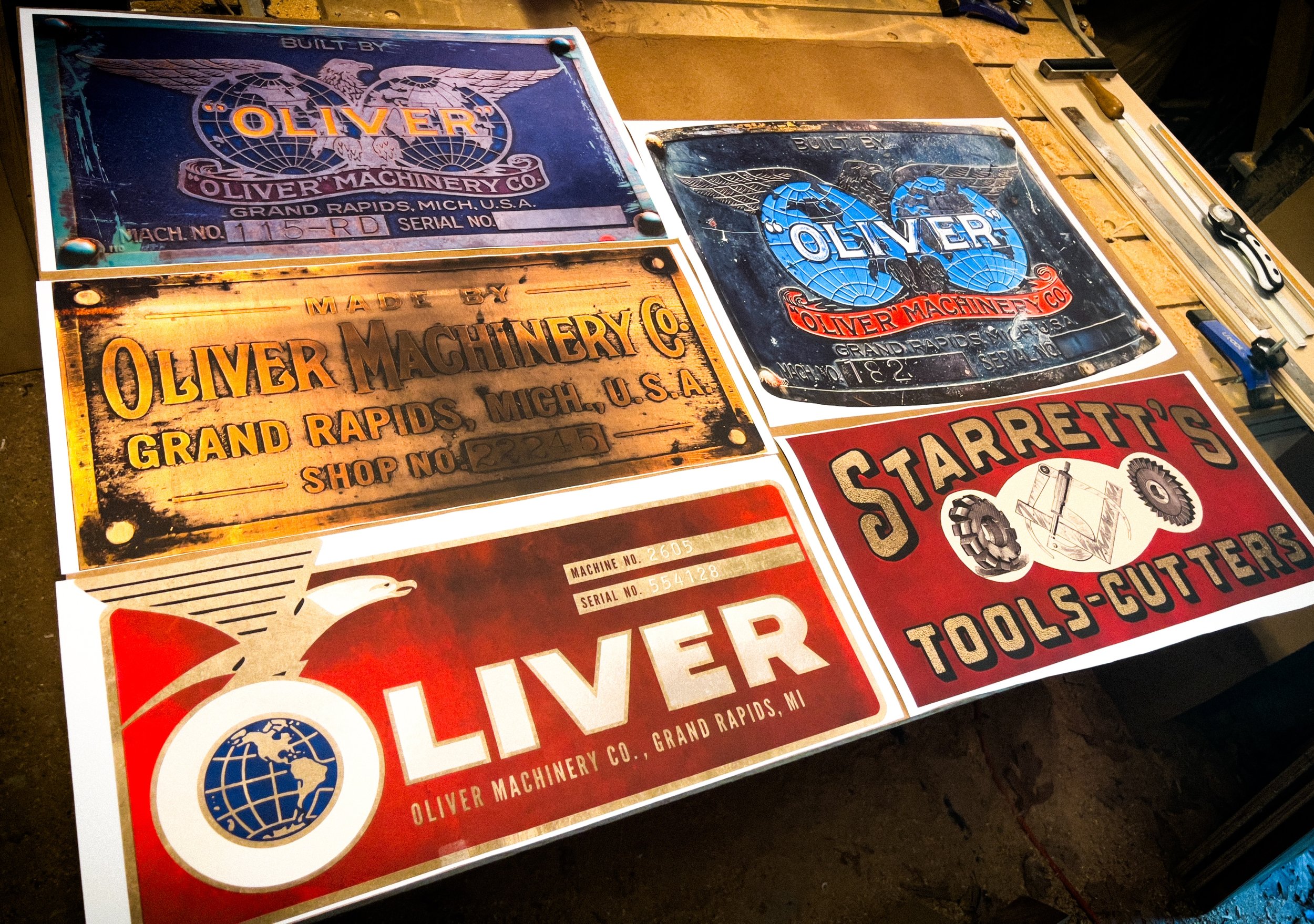 Experiments with carved wood machinery emblems/signs - Page 8 - Old ...