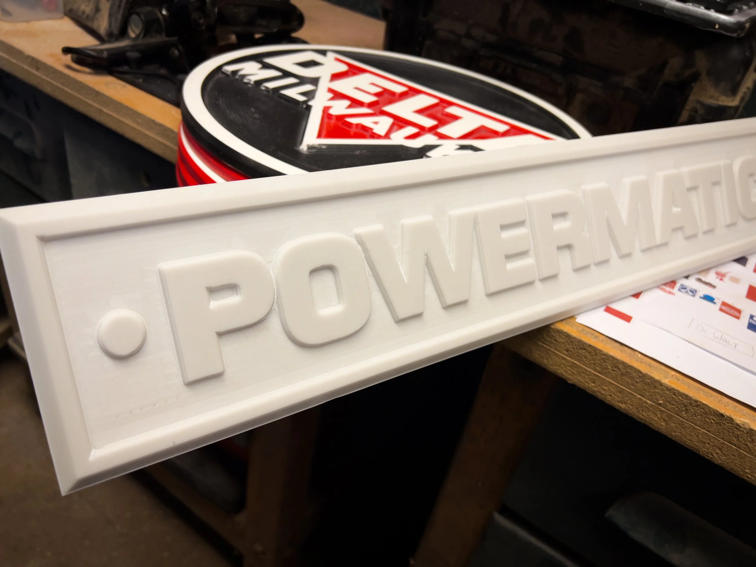 Experiments with carved wood machinery emblems/signs - Page 10 - Old ...