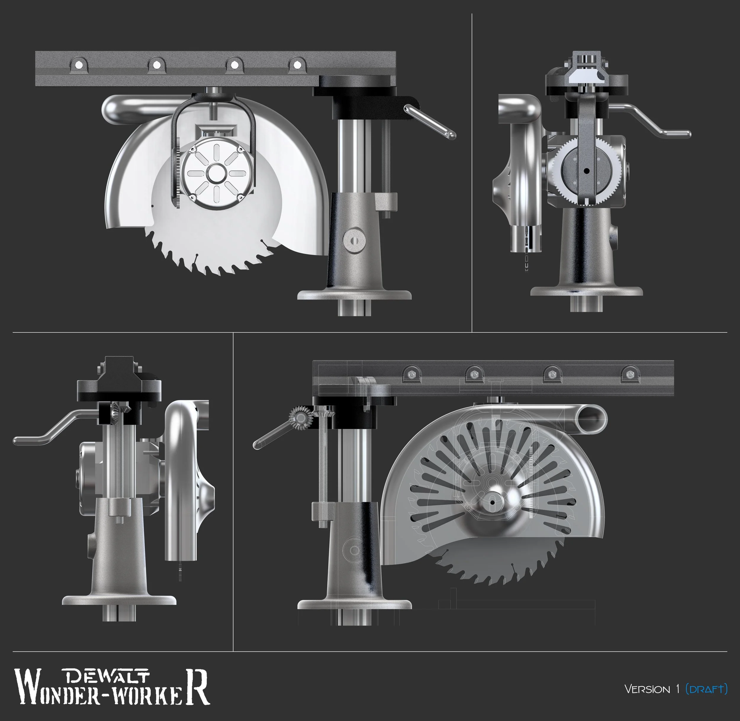 DeWalt Wonder-Worker, modeling from the ground up (work in progress ...
