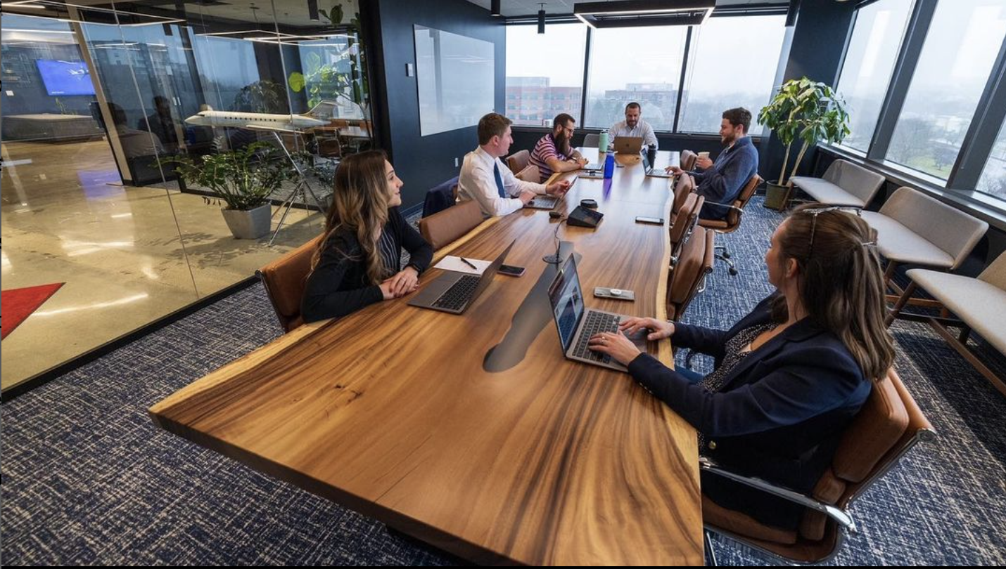 Custom Live Edge Conference Table — Bucktown Built