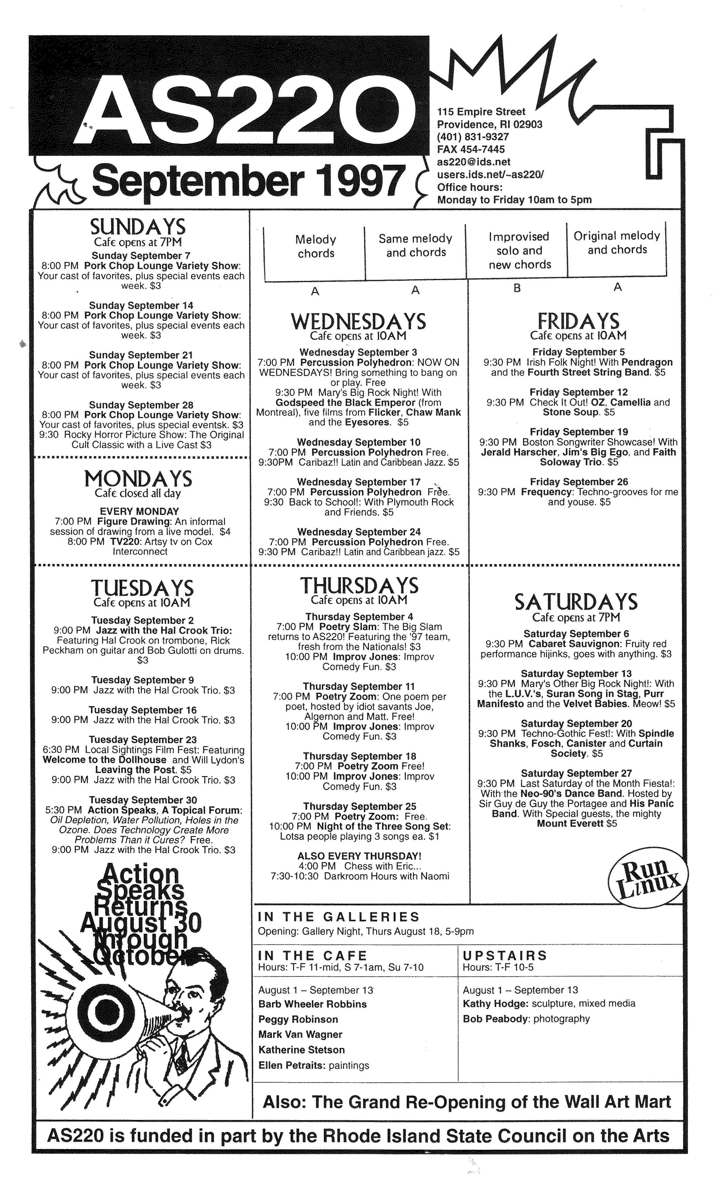 Does anyone have any information on an art space at Kennedy Plaza that ...