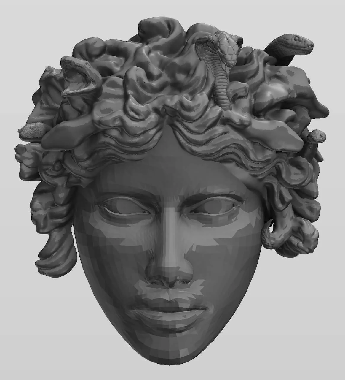 3D Medusa Head Sculpture - A Modern Artistic Masterpiece — Stan Winston ...