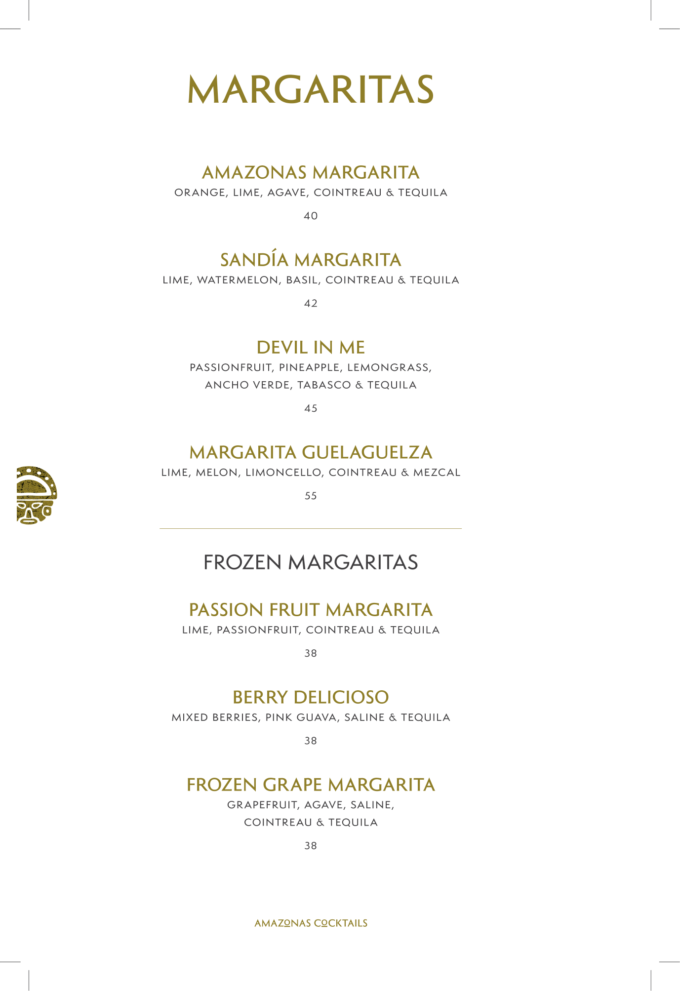 Amazonas KL - Menu