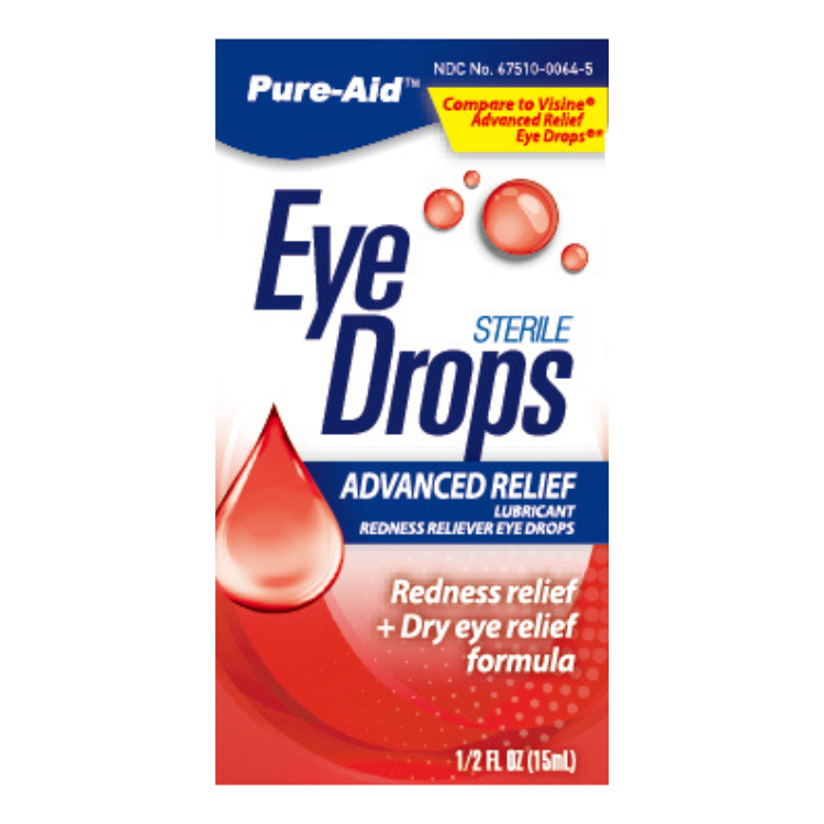 Pure-Aid Eye Drops Advanced Relief Redness Relief & Dry Eye