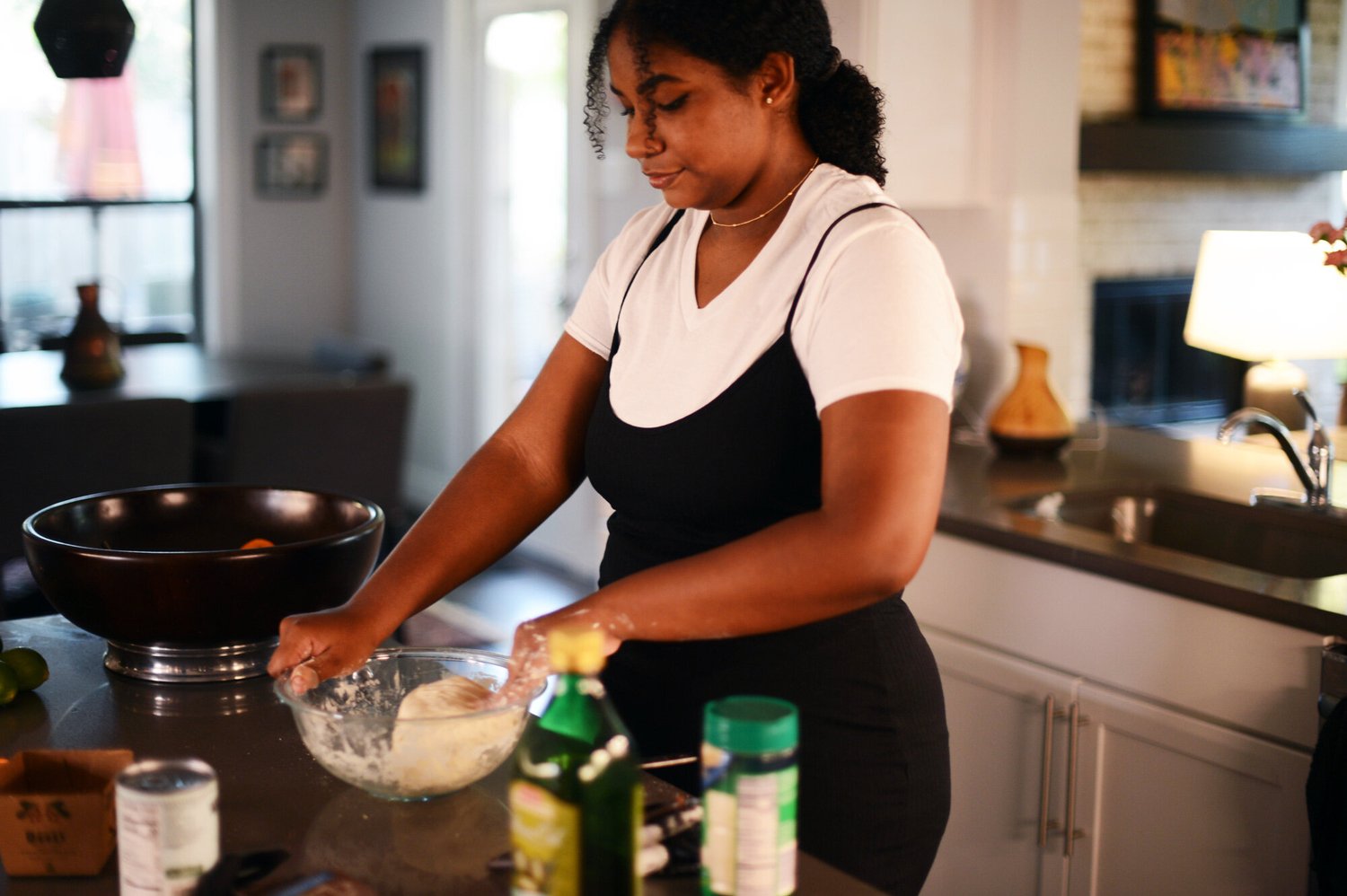 alex cooking dinner (28/100) — KAREN WALROND