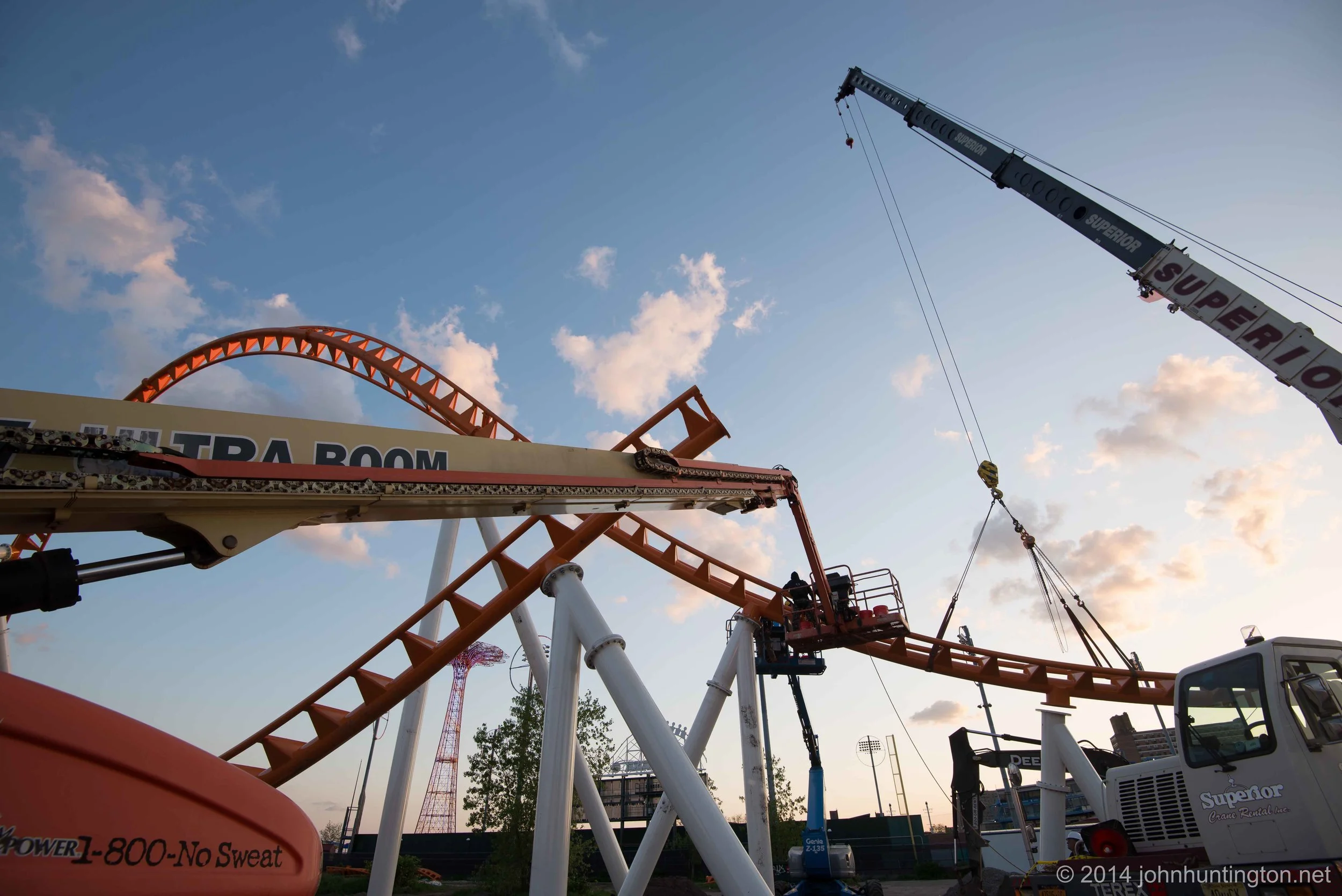 Before and After Photos of Zamperla's New Thunderbolt Roller Coaster at ...
