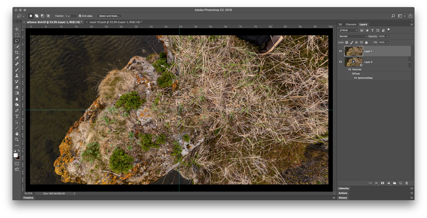 360˚ Advanced Editing in Adobe Photoshop 2018 — tony redhead