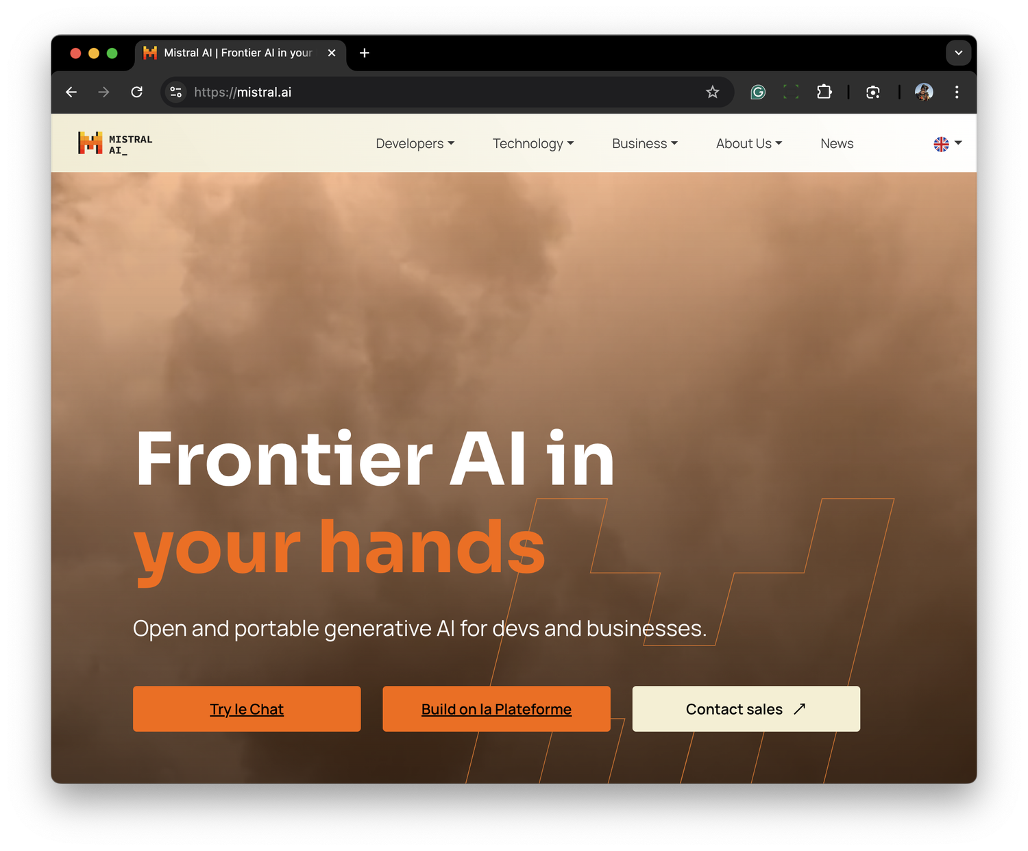 Mistral AI - Le Chat — tony redhead