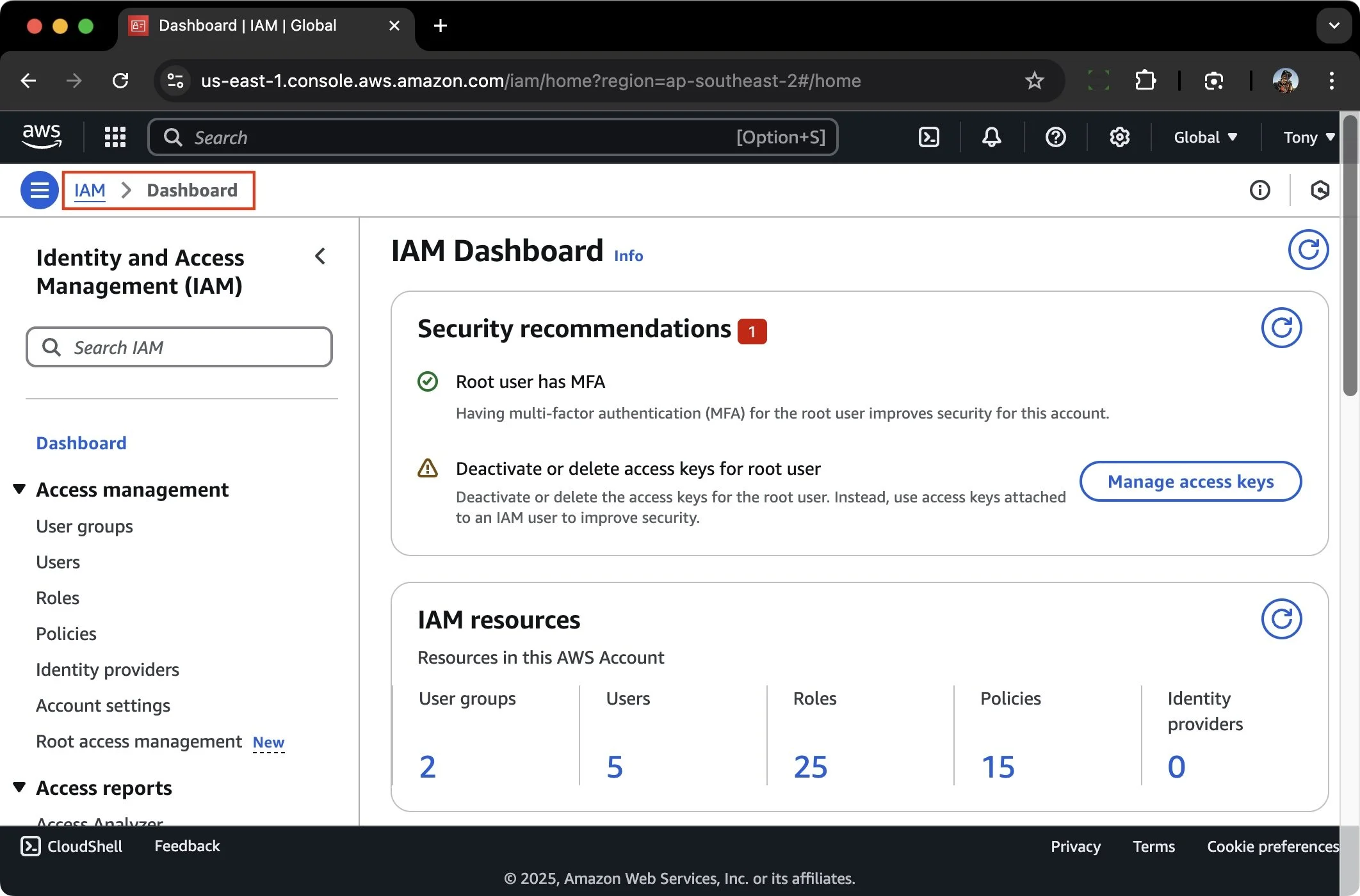 AWS CLI - Part 5: Profiles — tony redhead