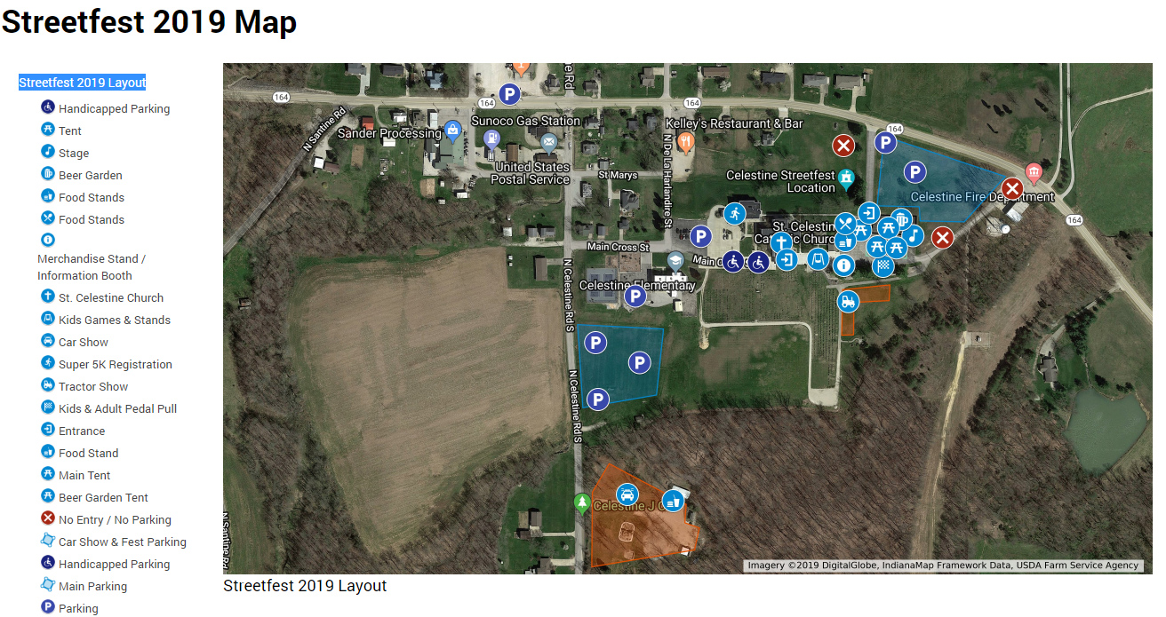 Streetfest 2019 Map — Celestine Indiana