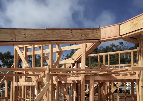 Steel + Wood Framing Progress in Laguna Beach / MYD Architecture ...