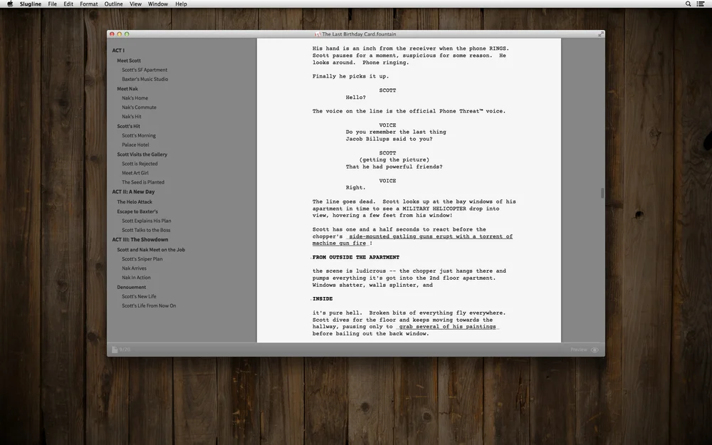 The Story of the Planks — Slugline