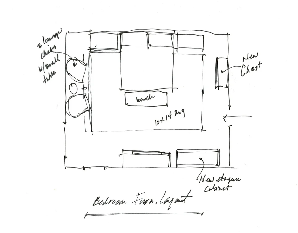 How to Arrange Furniture in a Wide Bedroom — DESIGNED