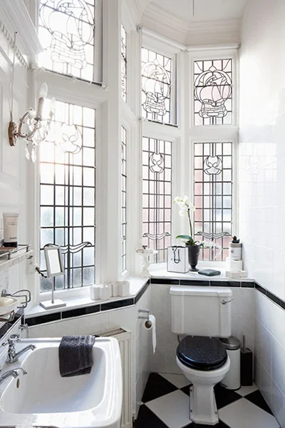Regain Your Bathroom Privacy And Natural Light W This Window Treatment