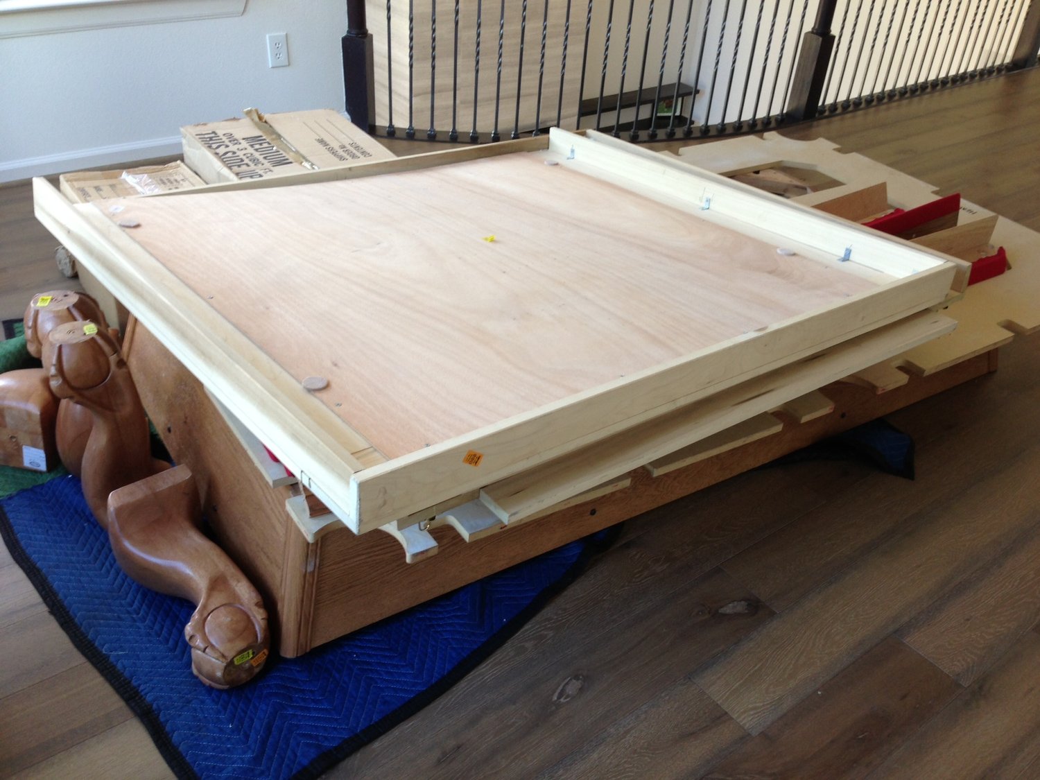 An Old Pool Table Is Restored To Complement A Contemporary Interior ...