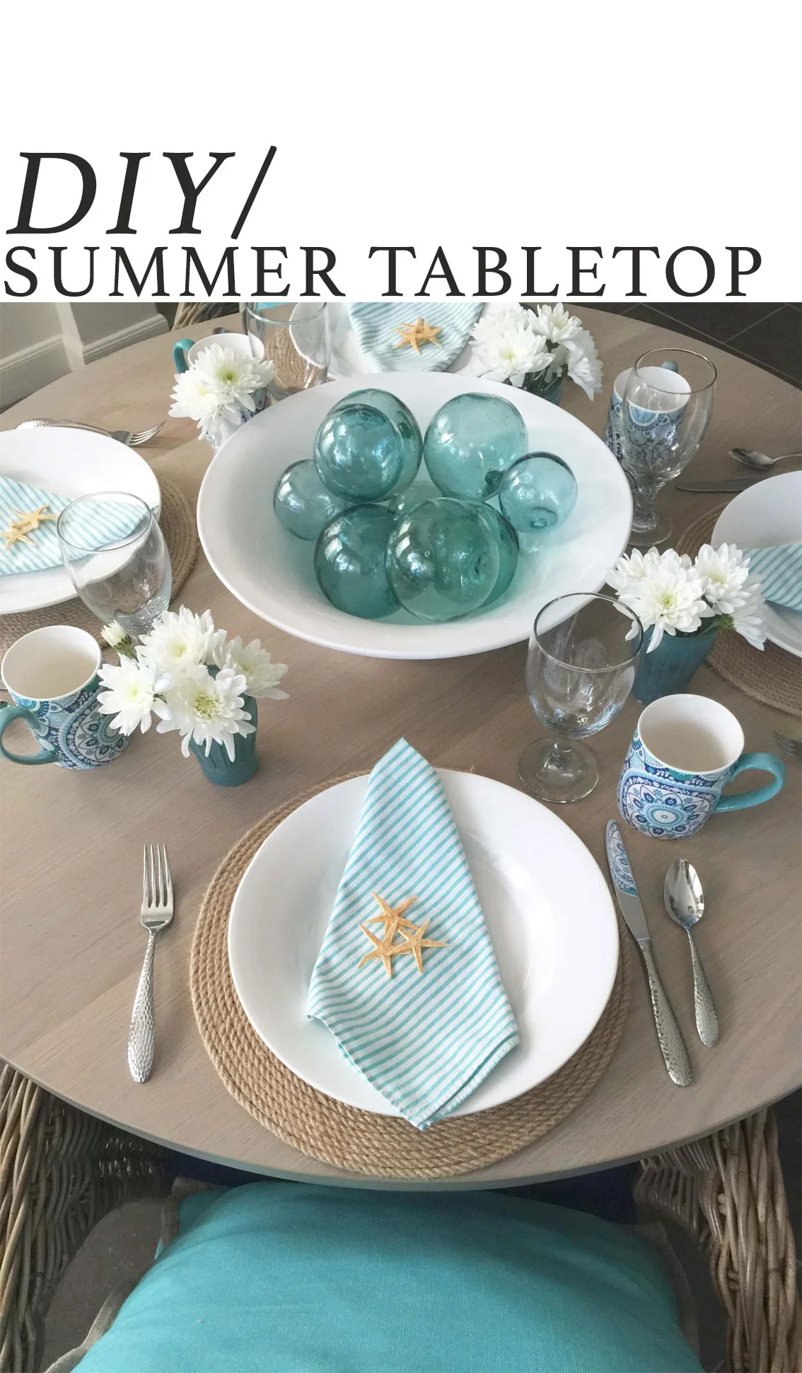 An Easy, Beach-Inspired, DIY Summer Tabletop! — DESIGNED